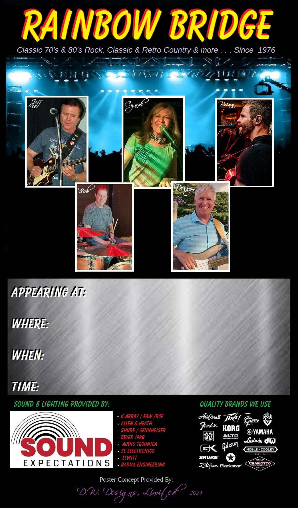 PROMOTIONAL POSTER – Rainbow Bridge Band